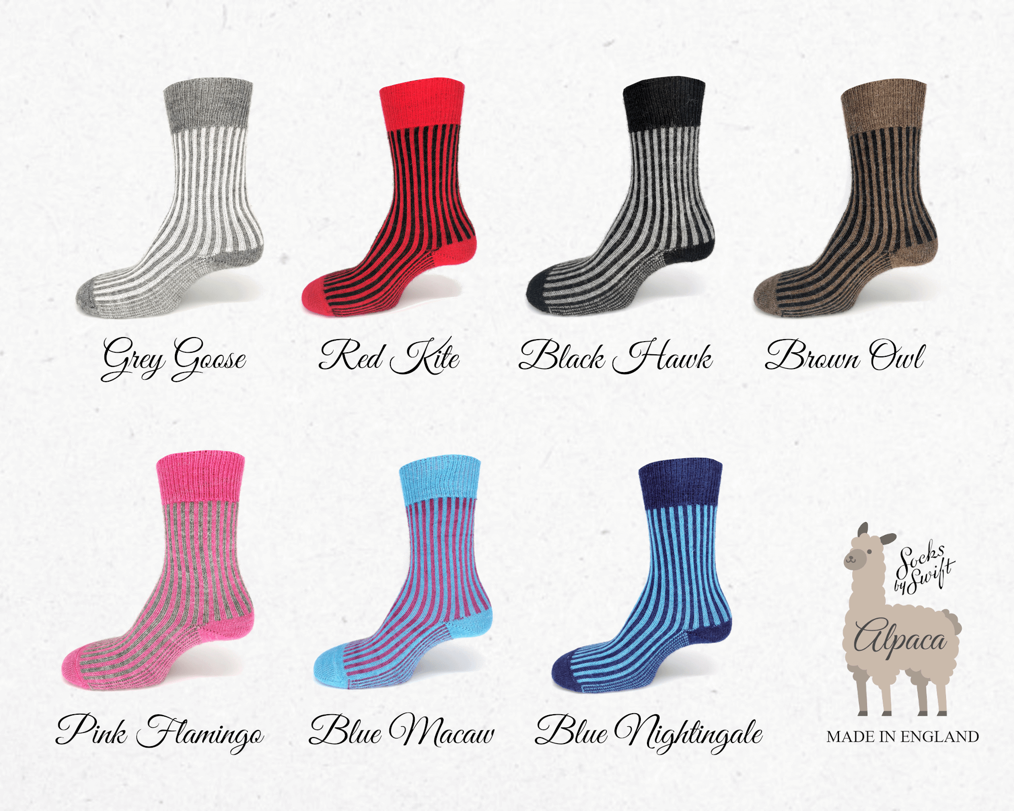 J Alex Swift – Luxury SocksAlpaca vertical stripe socks - J Alex Swift ...